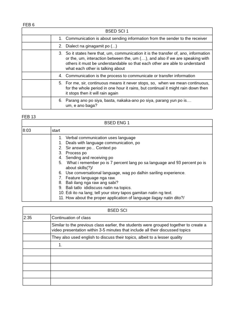Notes For Report | PDF