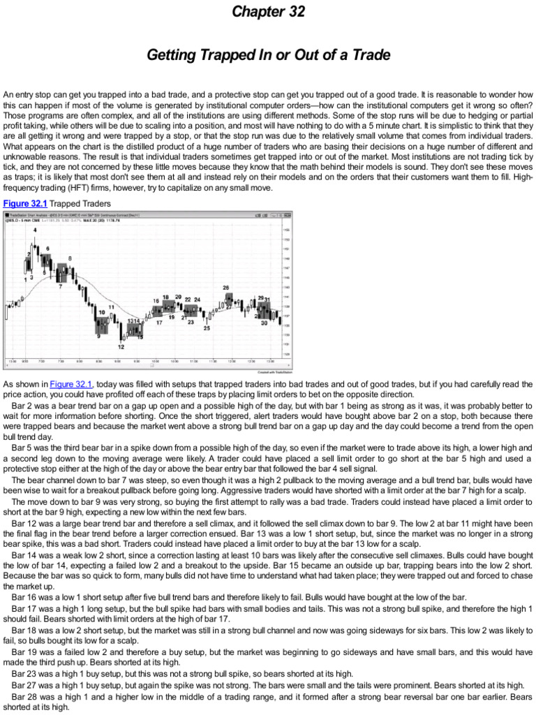 Chapter 32 - Getting Trapped in or Out of A Trade (BOOK 2) | PDF