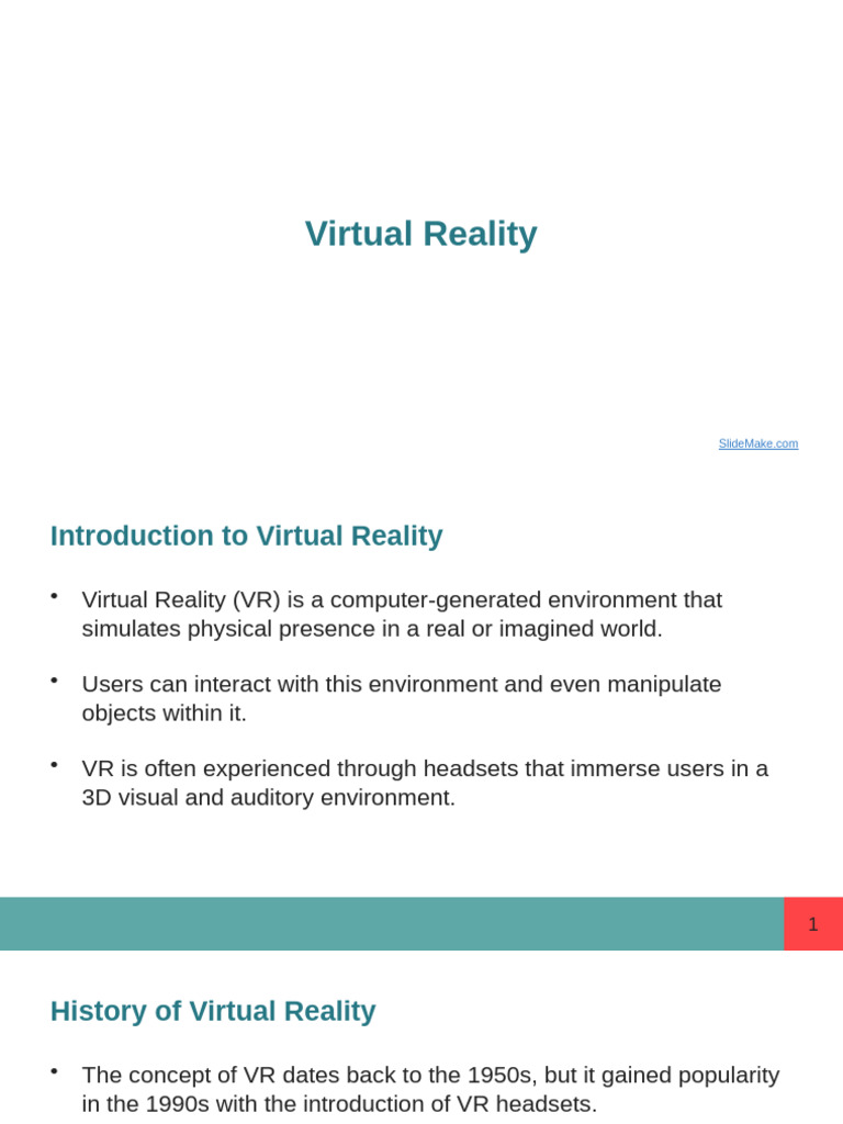 Virtual Reality | PDF