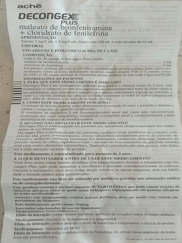 Bula Descogex Remedios | PDF