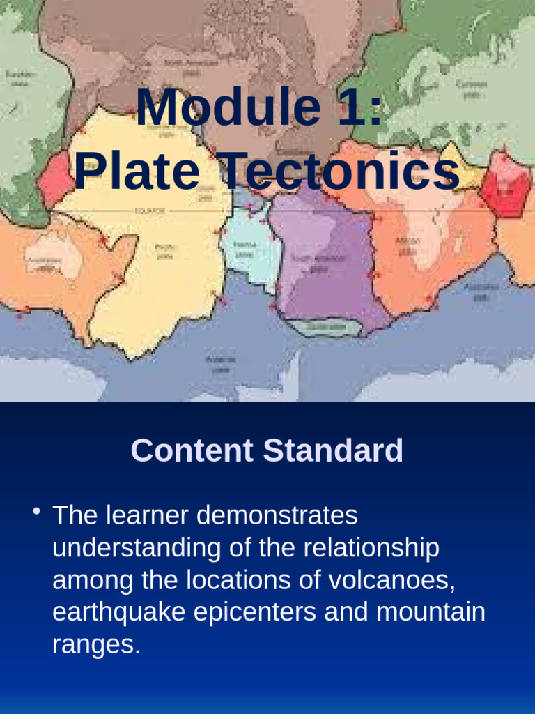 Module-1 Plate Tectonics | PDF
