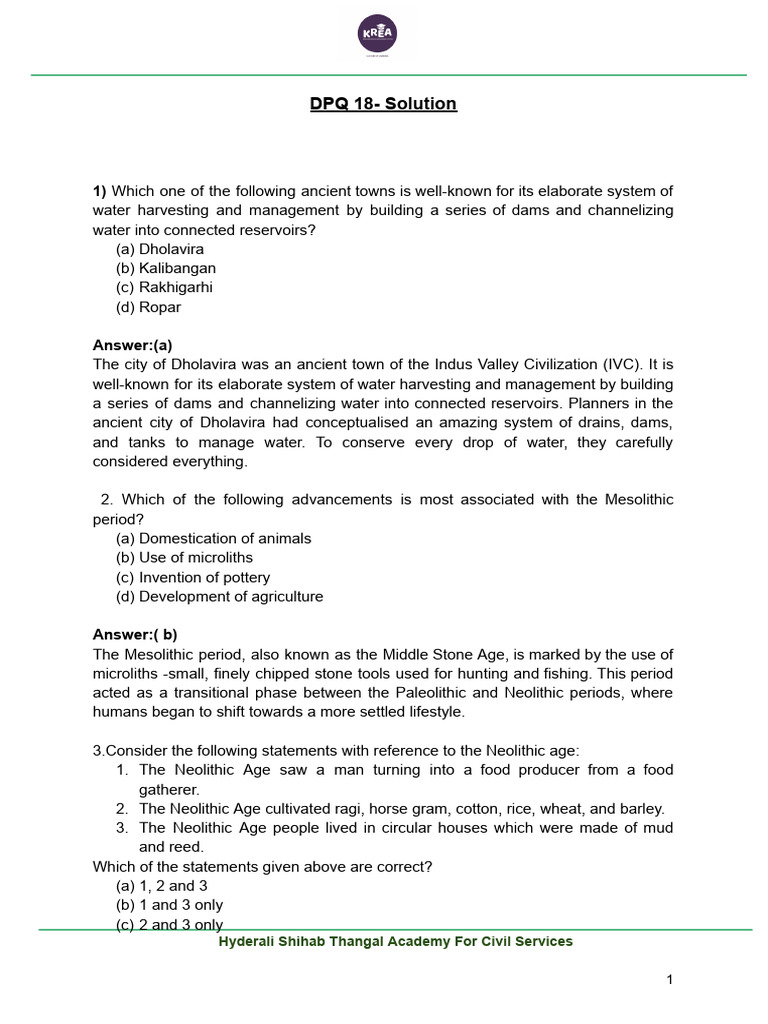 DPQ-Ancient India-REVISION | PDF