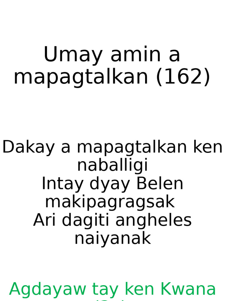 162 Umay Amin A Mapagtalkan | PDF
