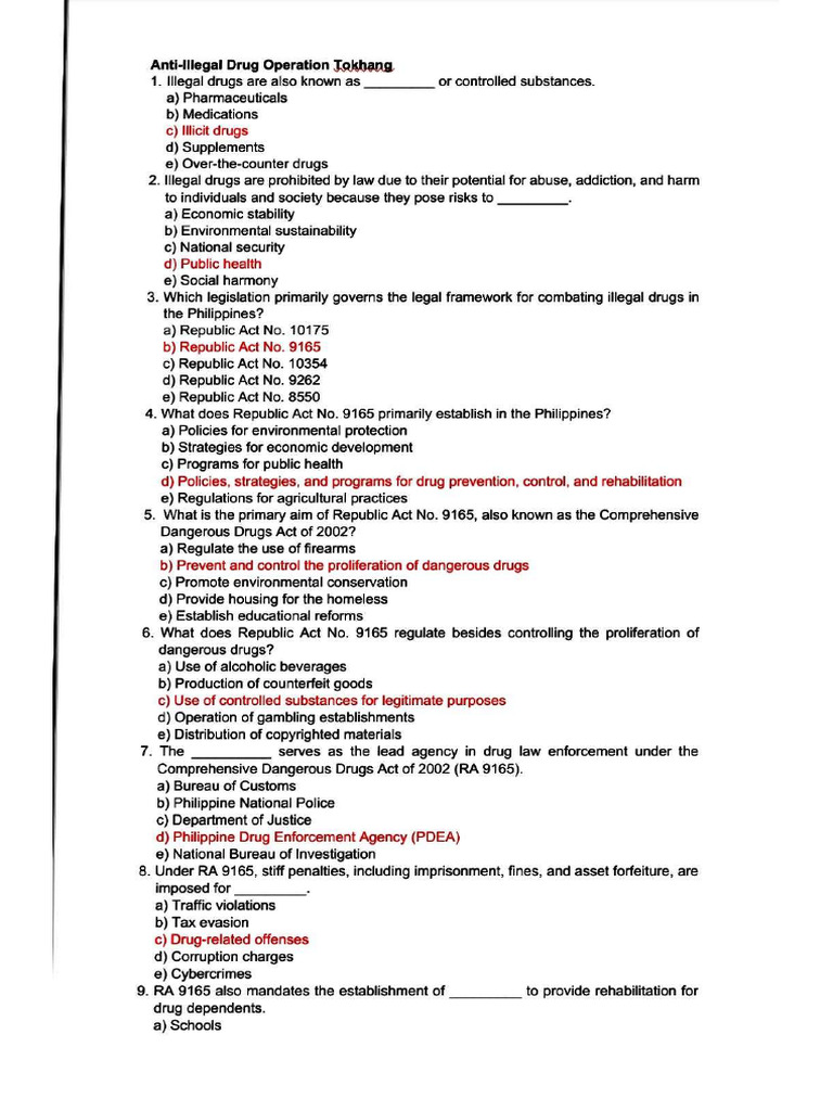 Anti-Drug Operation | PDF