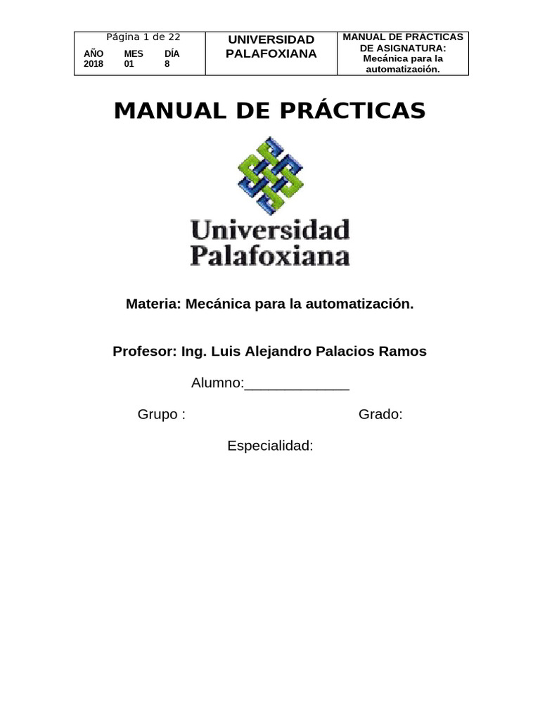 Ejemplo de Reporte de Practicas | PDF