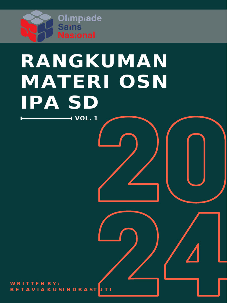 RANGKUMAN MATERI OSN IPA SD Vol 1 2024 | PDF