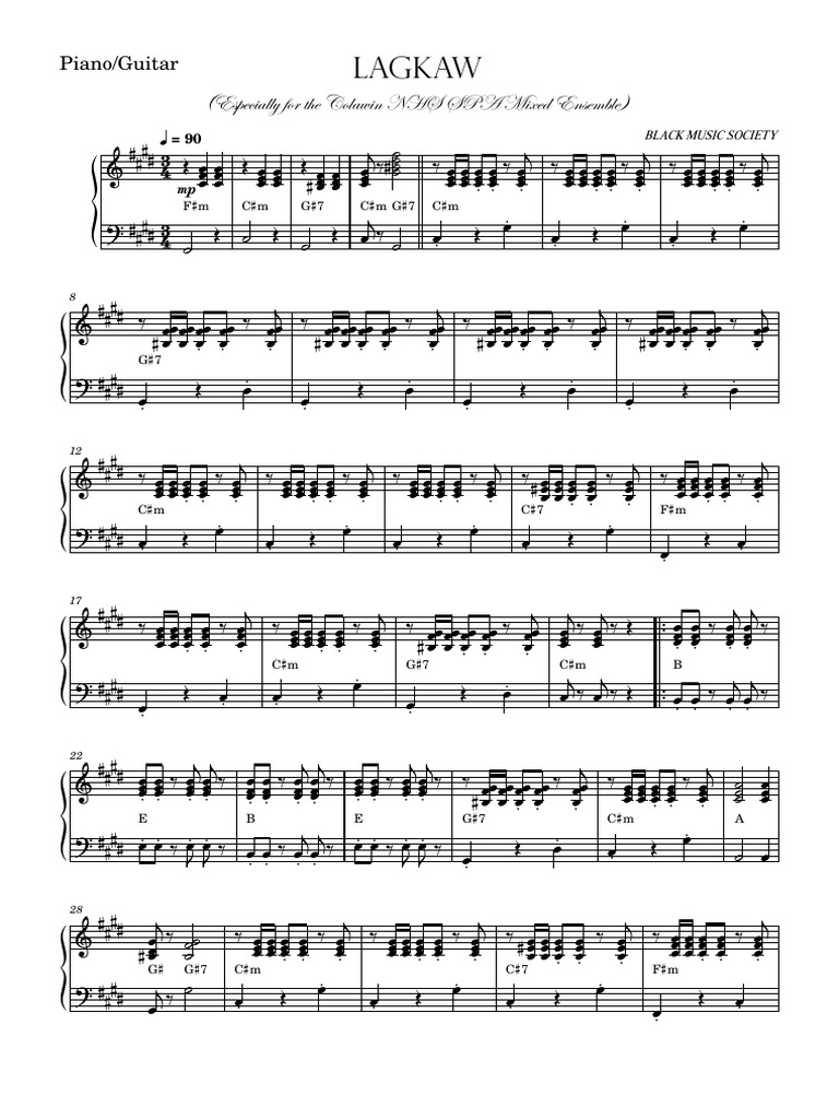 LAGKAW-Piano Guitar | PDF
