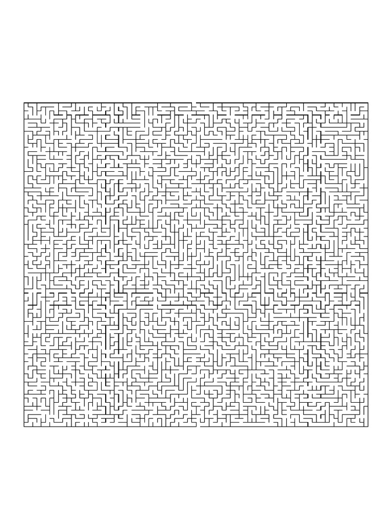 80 by 80 Orthogonal Maze | PDF