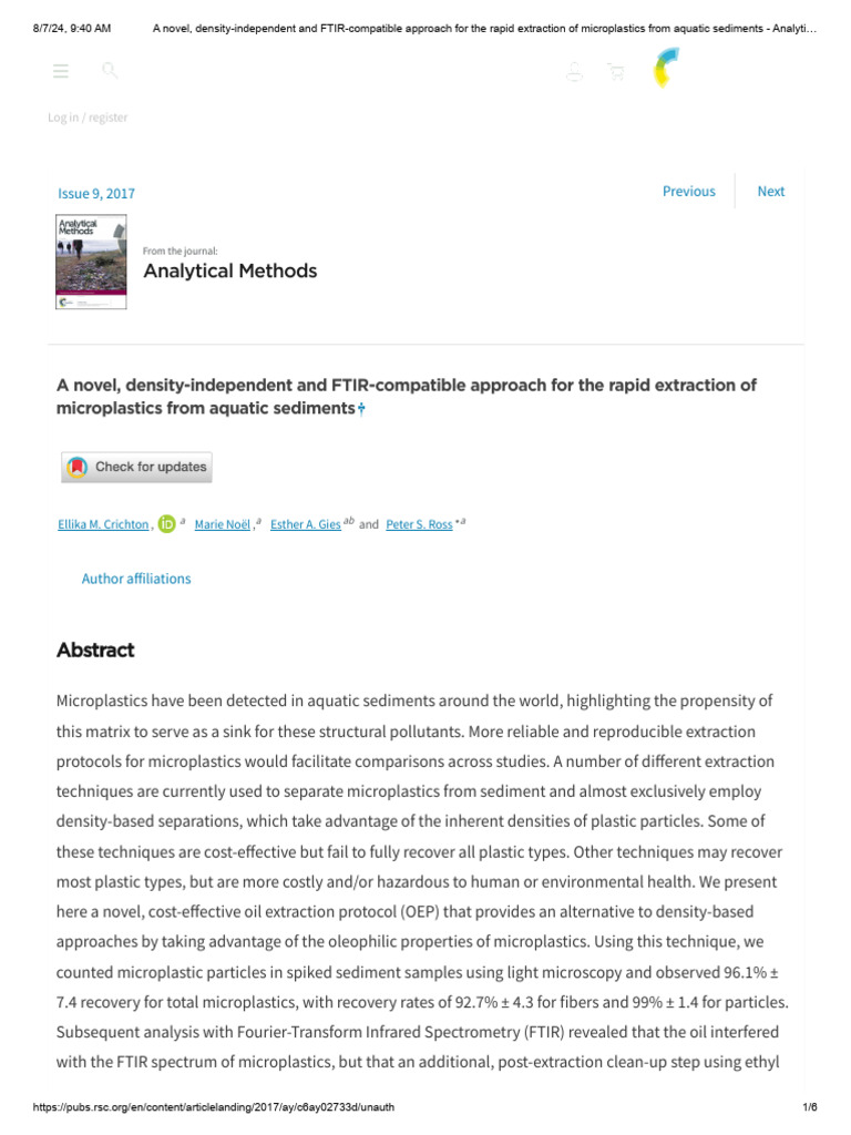 Analytical Methods | PDF