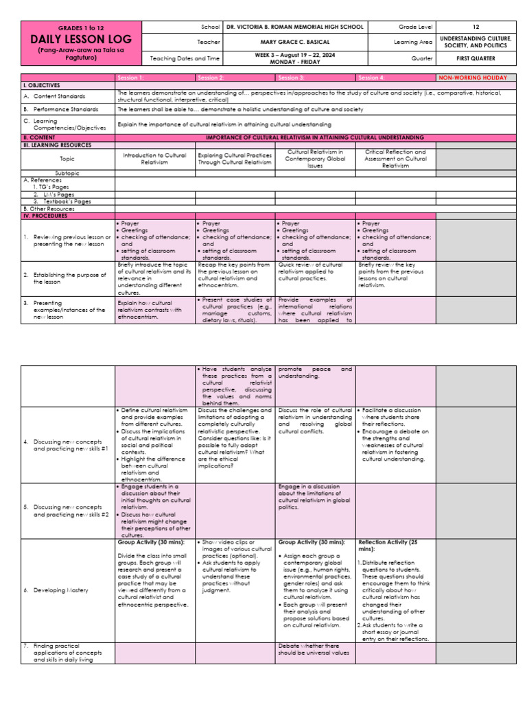 Ucsp Q1 Week 3 | PDF