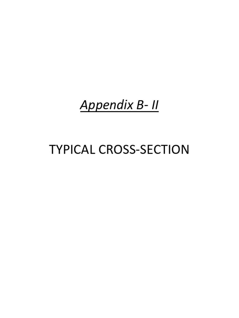 AP-pkg-2_Appendix B-II (Typical Cross Section) | PDF