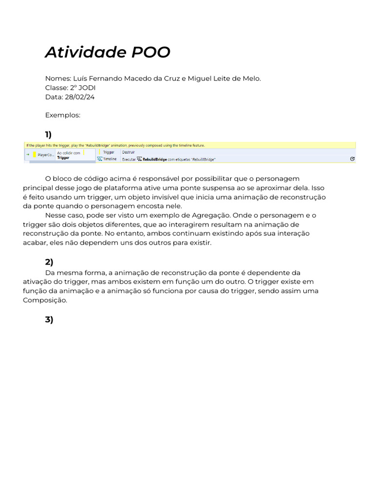 Atividade POO | PDF