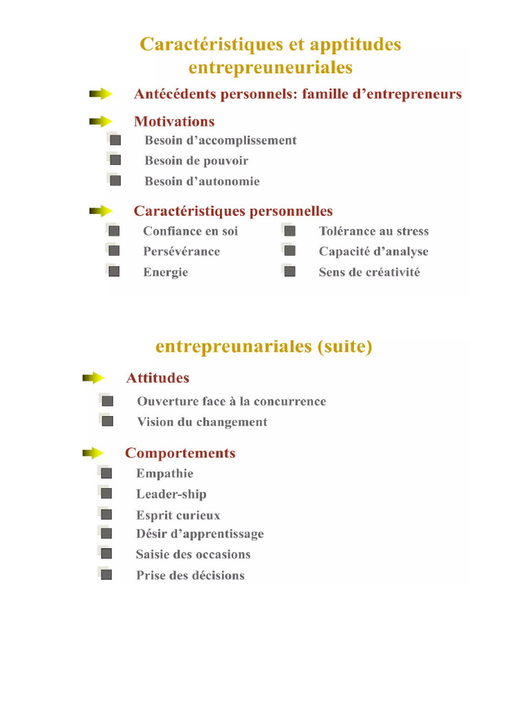 ENTREPRENEURIAT | PDF