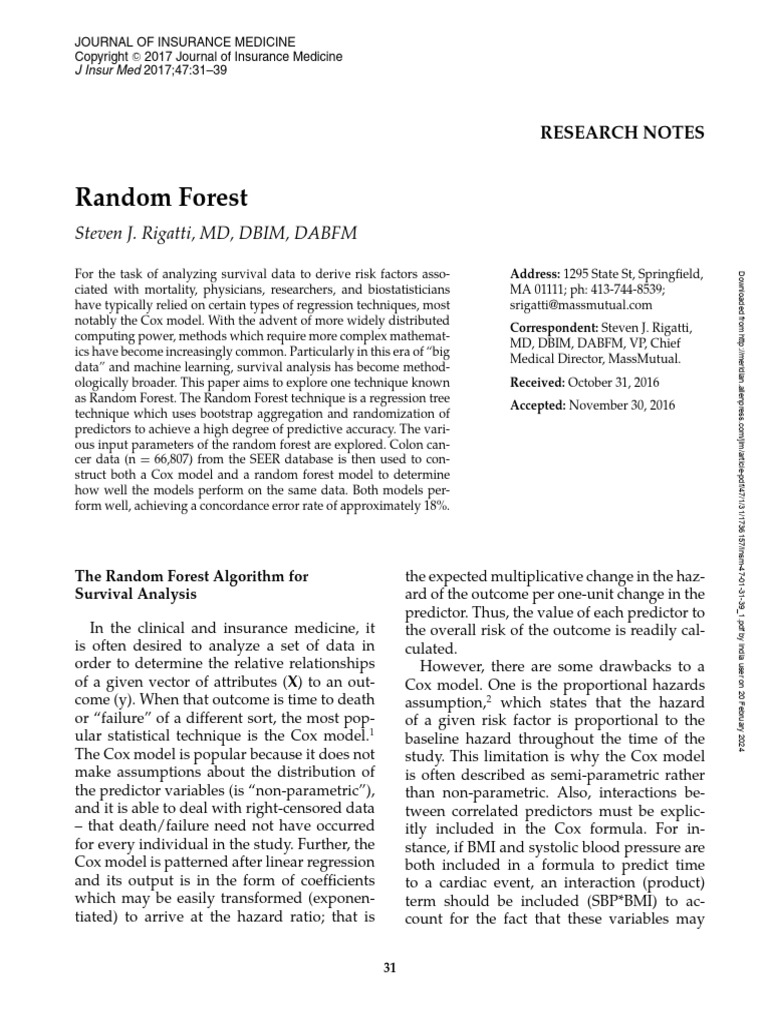 Random Forest | PDF