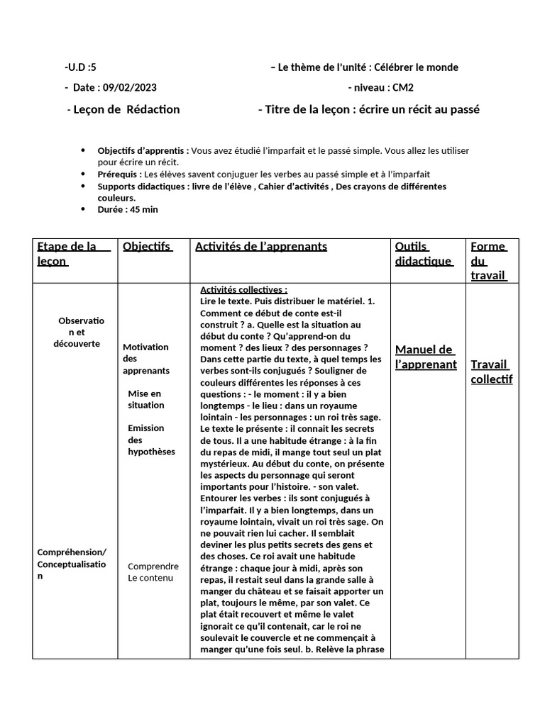 Fiche Peda Rédaction | PDF