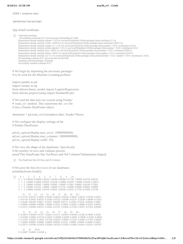Exp3b - ML - Colab | PDF