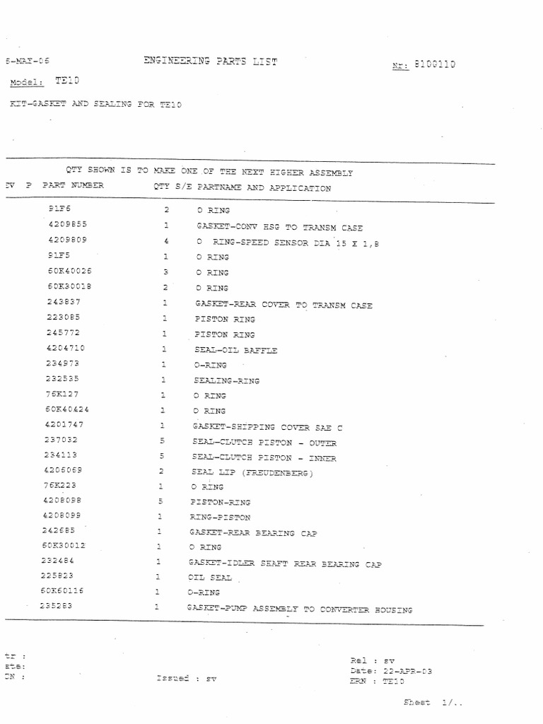 Kit Te10 8100110 Pdf