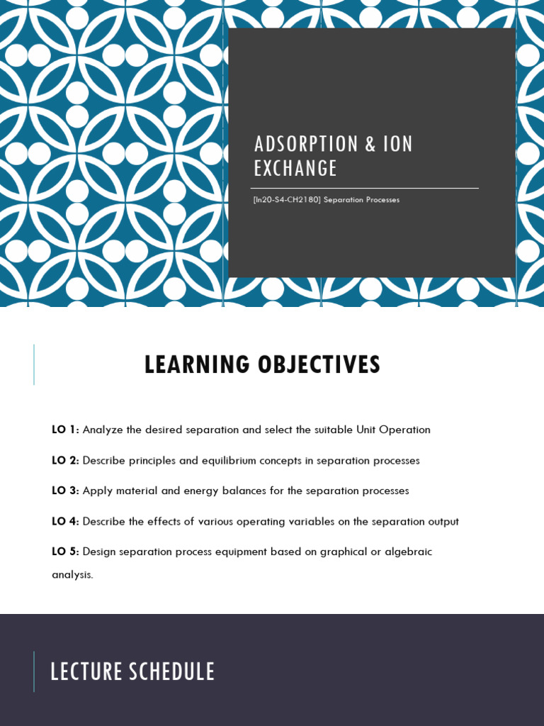 (Lecture 03) Ion Exchange | PDF