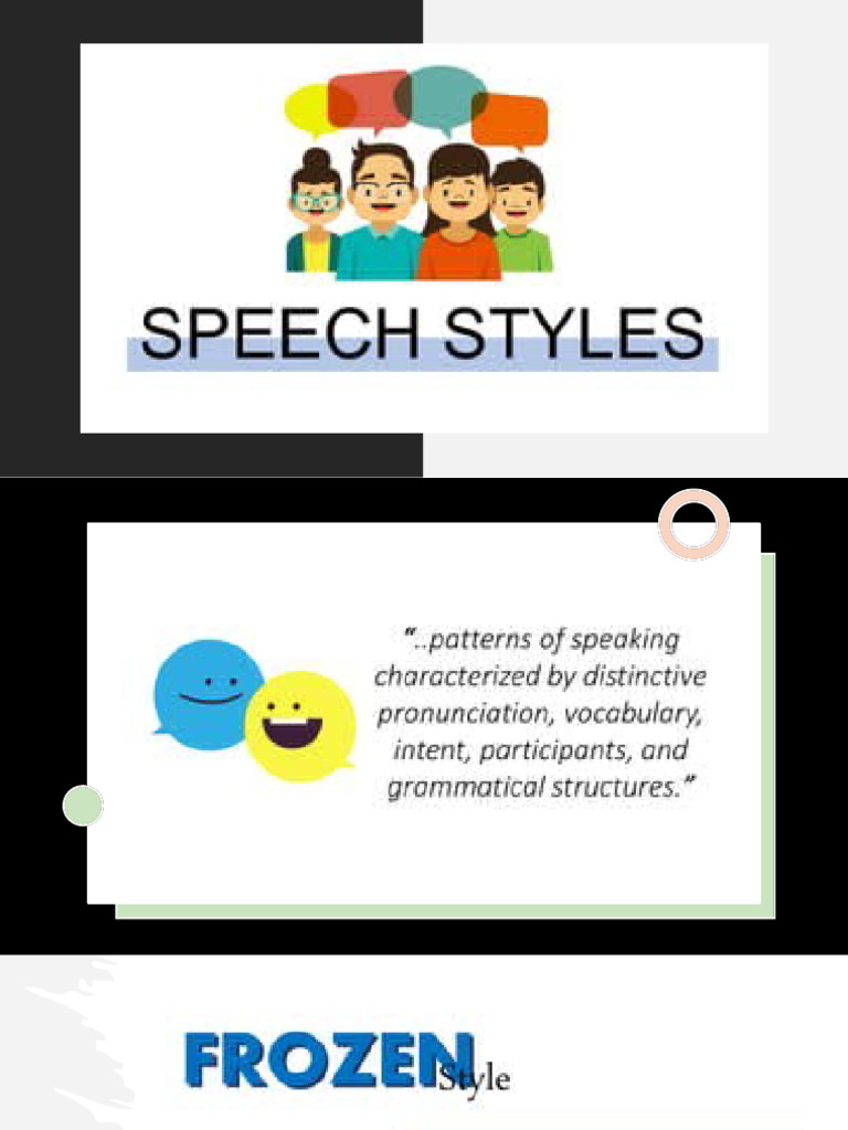Lesson 5 Speech Styles | PDF