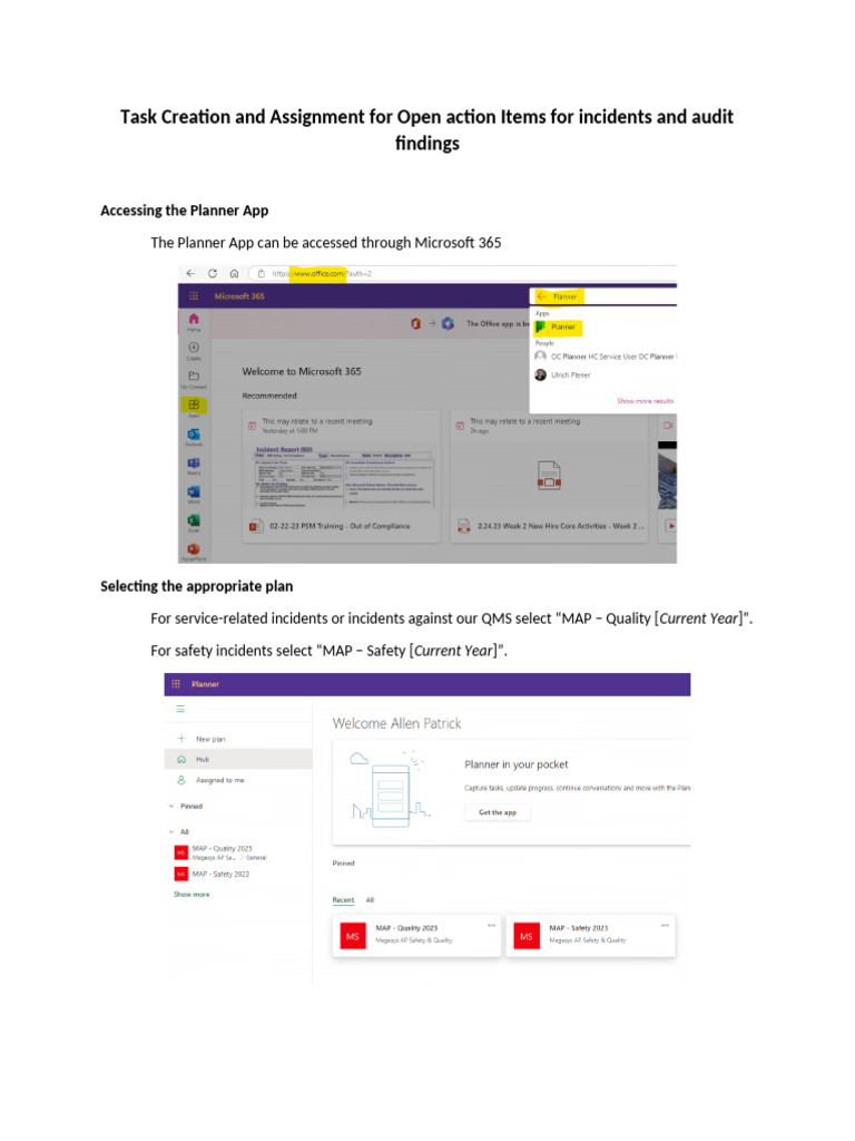 Guide To Create And Assign Action Items Pdf