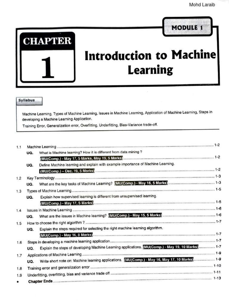 ML Sem 7 Techneo | PDF