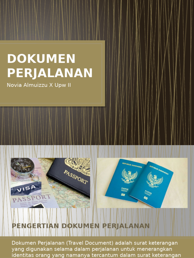 Dokumen Perjalanan Novia X Upw II REF | PDF