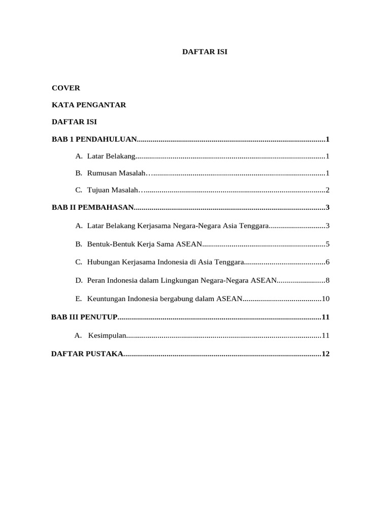 Daftar Isi | PDF