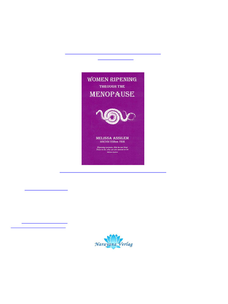 Women Ripening Through The Menopause Melissa Assilem.03270 - 2our ...