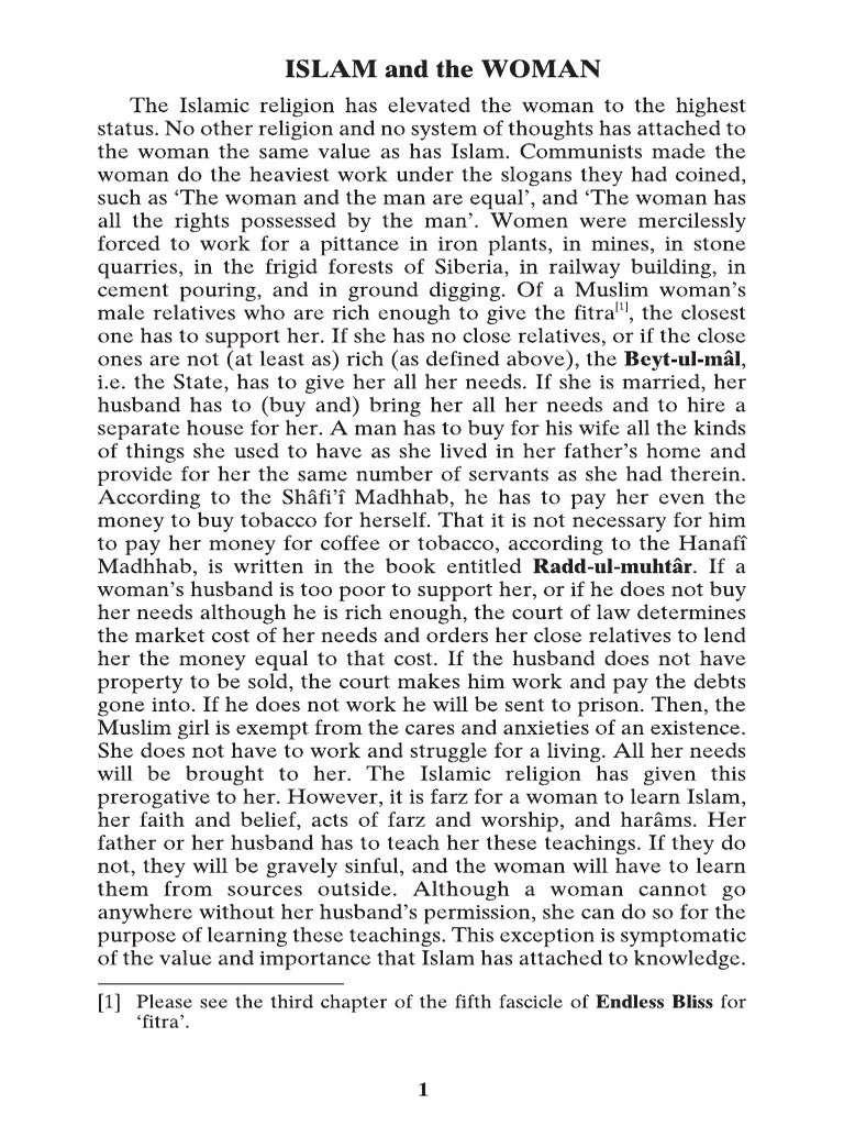 Islam and The Woman New | PDF