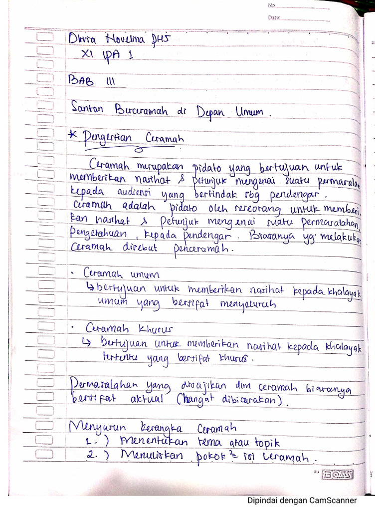 Olivia Novelina PHS - B Indonesia XI IPA 1 | PDF