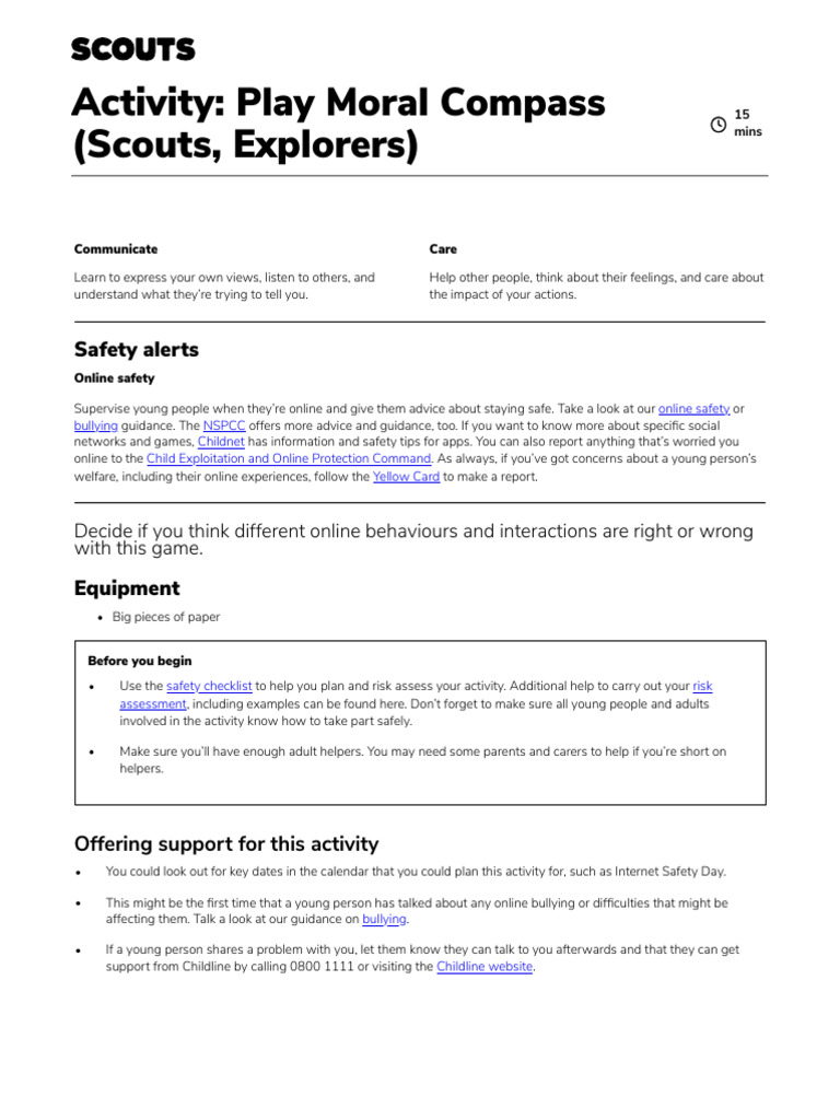 Play Moral Compass | PDF