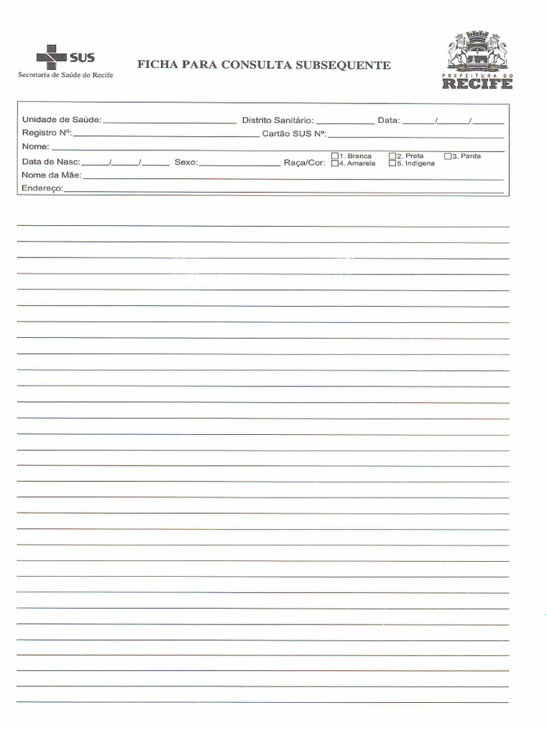 Ficha para Consulta Subsequente | PDF