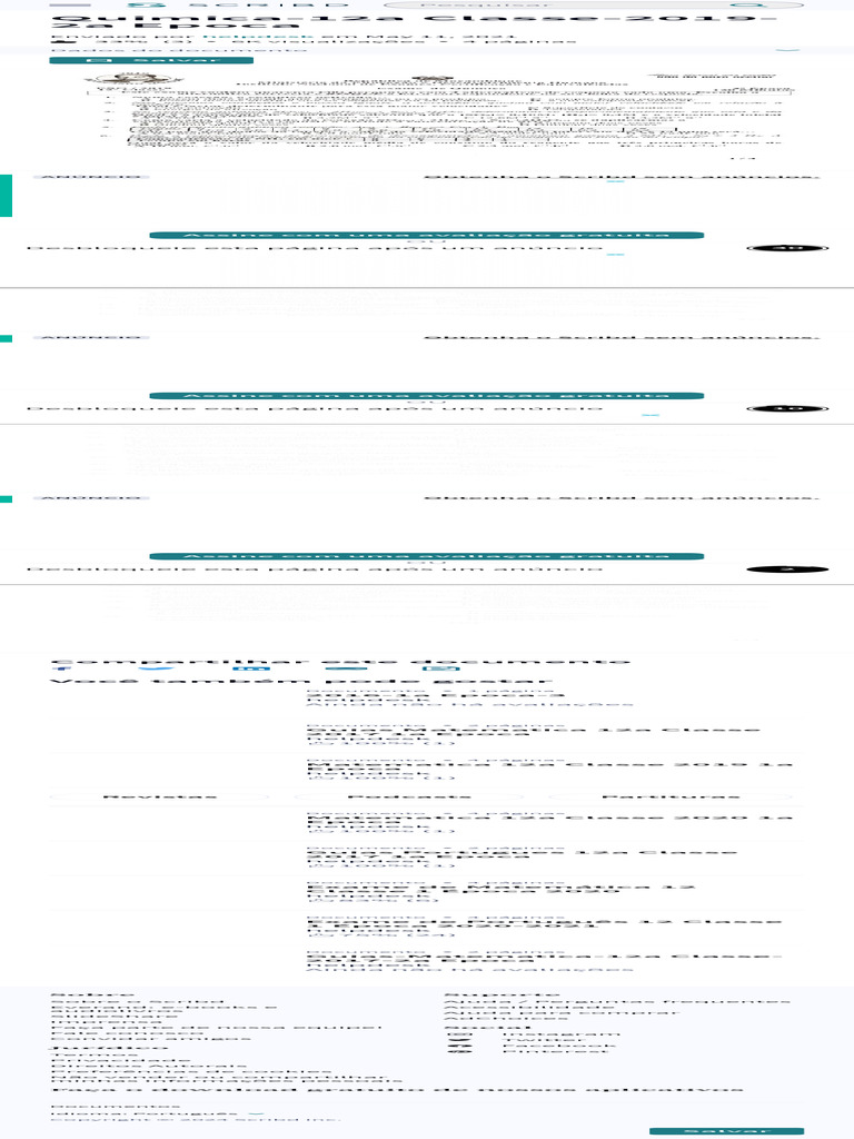 Quimica-12a Classe-2019-2a Epoca PDF | PDF