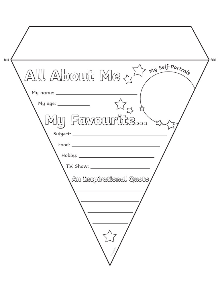 All About Me Bunting Ver 3 | PDF