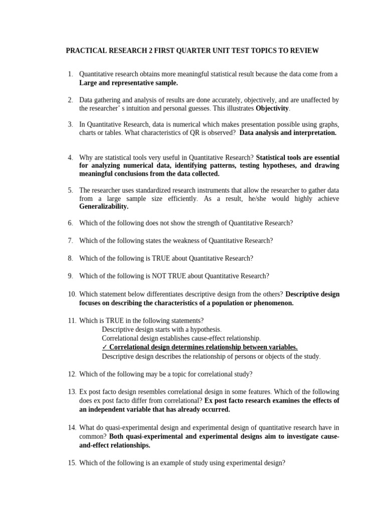 Cal Research 2 First Quarter Unit Test Topics To Review | PDF ...