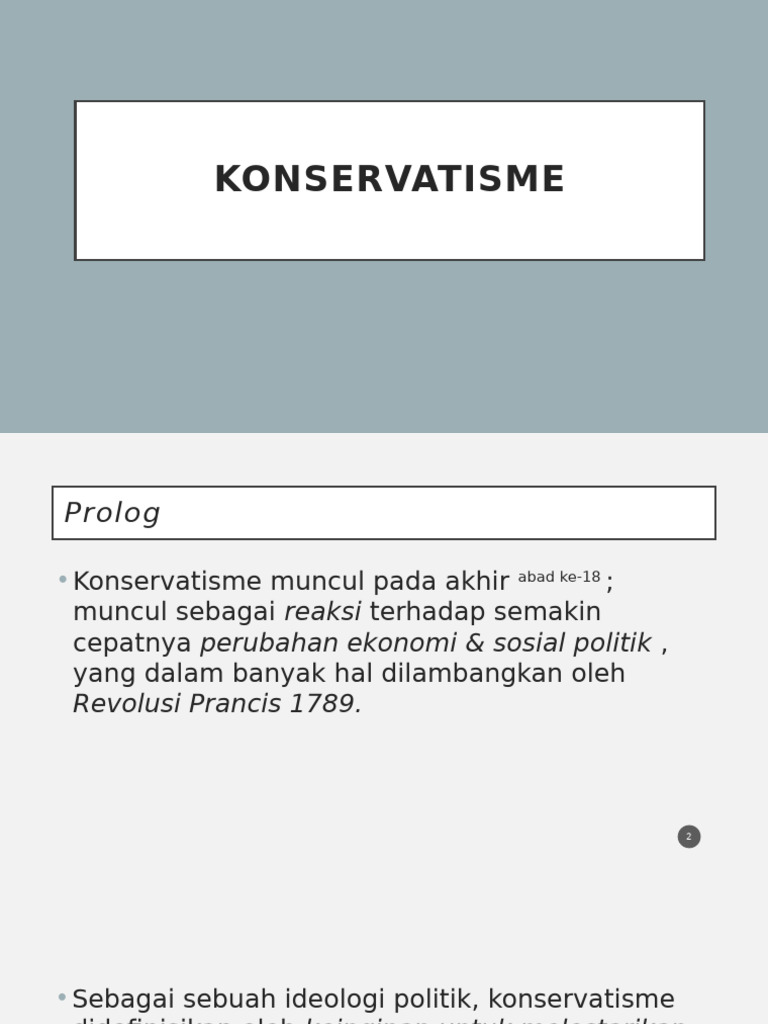 Conservatism (1) Indo | PDF