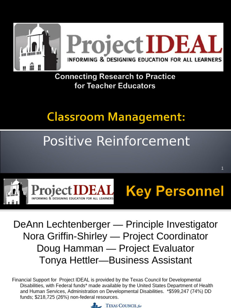 Presentation Positive Reinforcement | PDF