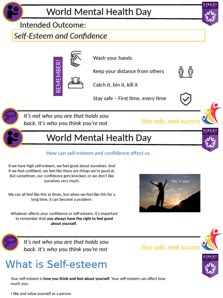 WK 5 Self Esteem Template | PDF