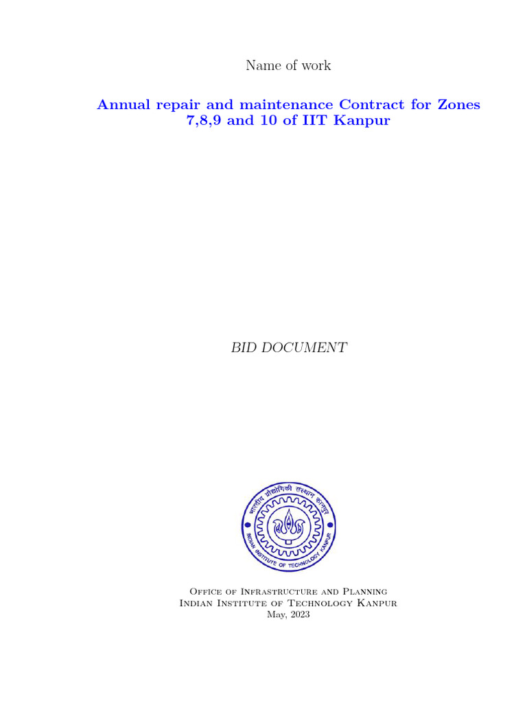 Contract Documents | PDF