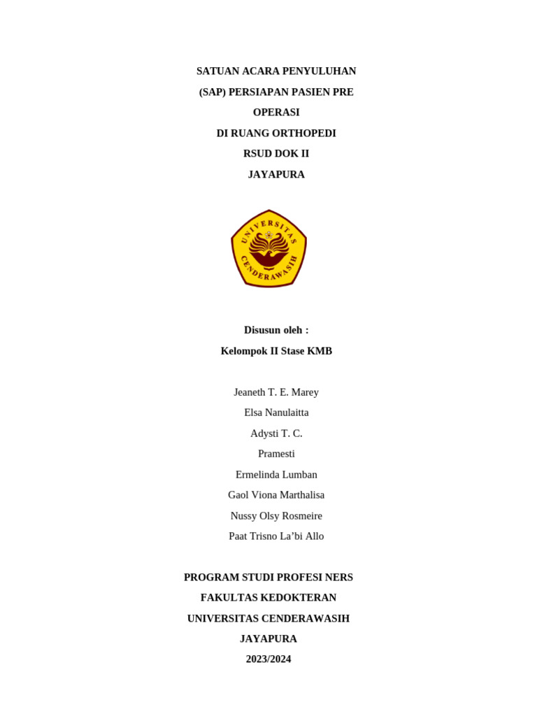 Orthopedi (Sap) Paling Fix | PDF