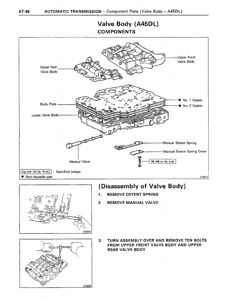 Disassembly of Valve Body | PDF