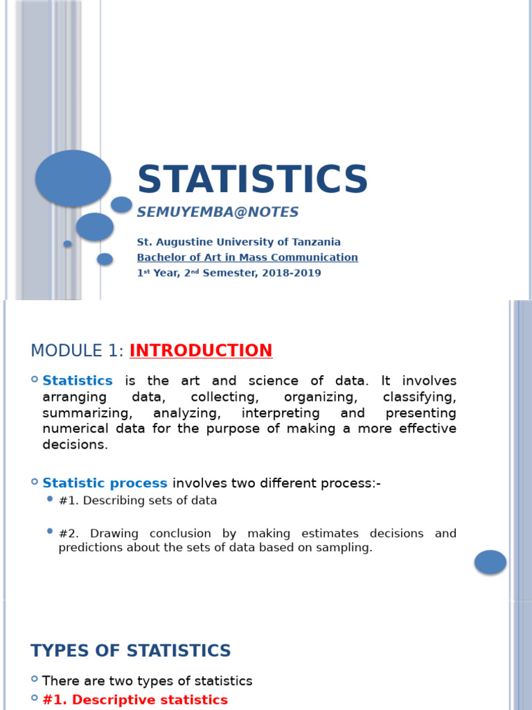 Mashauri Statistics | PDF