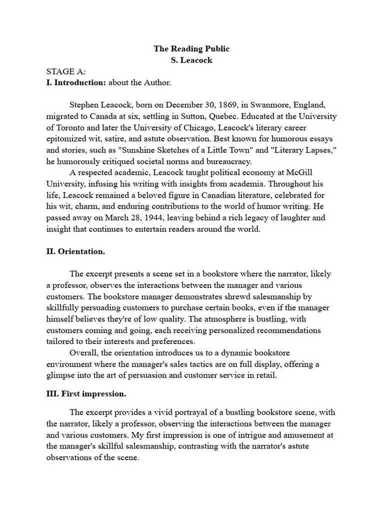 The Reading Public | PDF