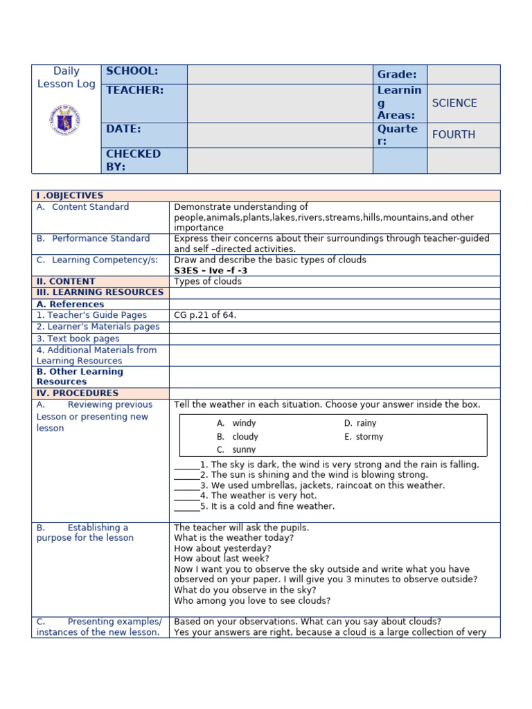 Grade 3_COT_DLP_Q4_Science | PDF