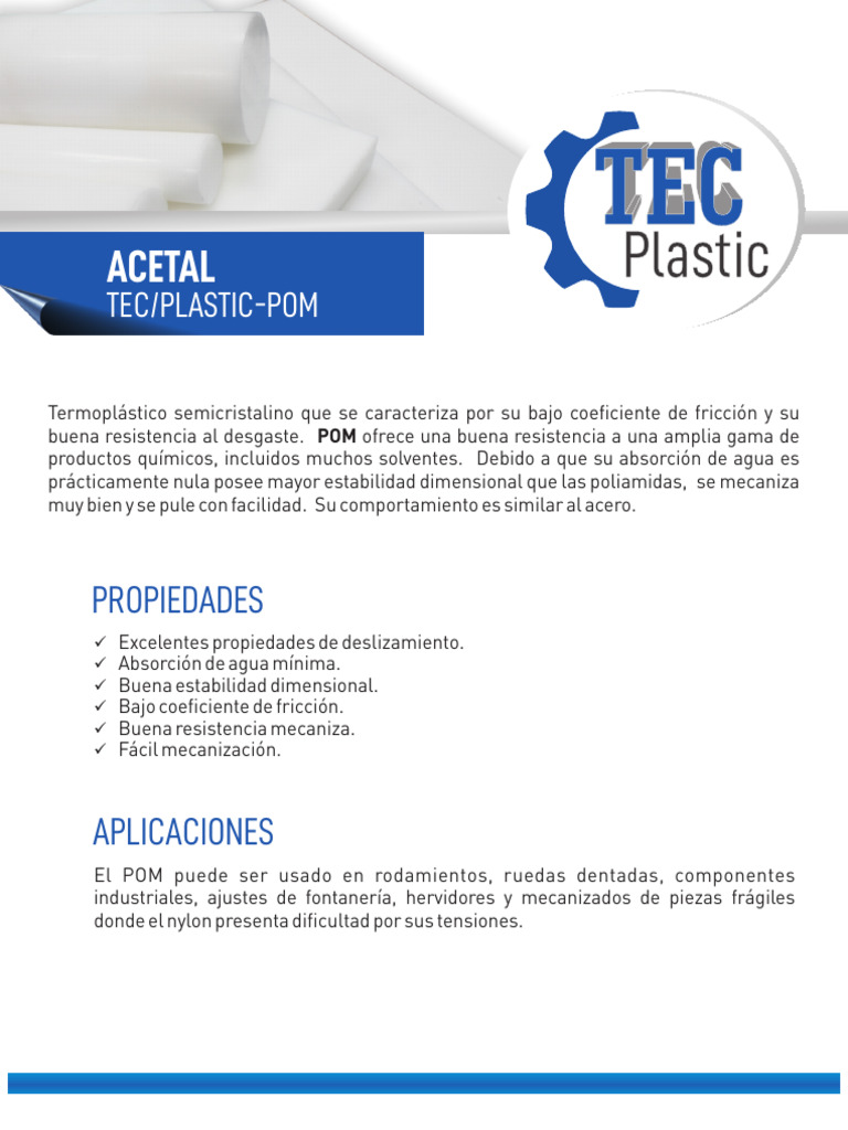 Acetal Tec Plastic Pom | PDF