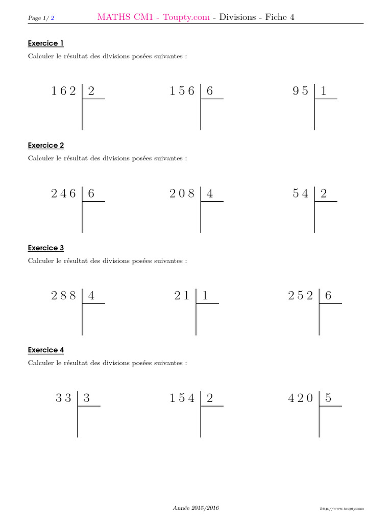 Division cm1 4 | PDF