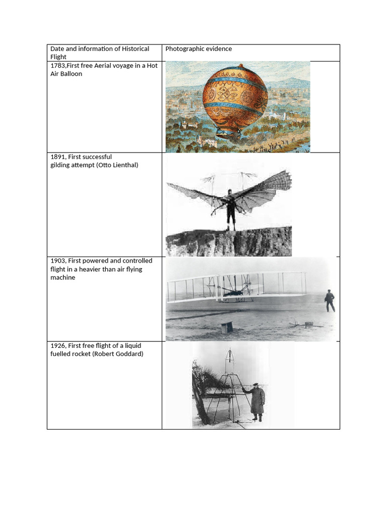 History of Relevant Flight | PDF