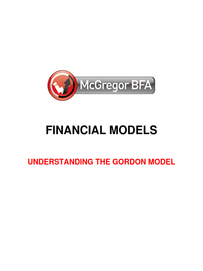 Understanding The Gordon Model | PDF