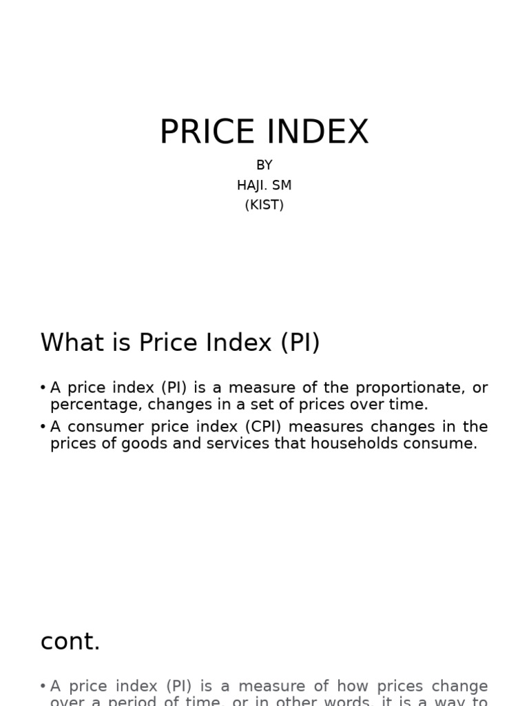 ITT 06207 - Lect - 2 Price Index | PDF
