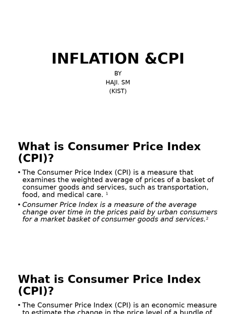 ITT 06207 - Lect - 2 CPI - and - Inflation | PDF